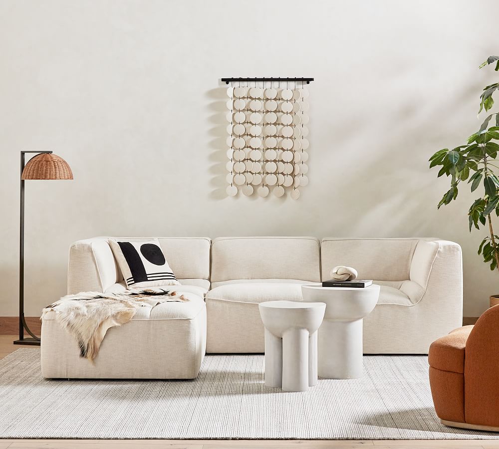 Speckled Ceramic Hanging Wall Art | Pottery Barn