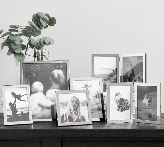 Modern Silver Hinged Frames | Pottery Barn