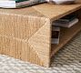 Malibu Rectangular Woven Grand Coffee Table | Pottery Barn
