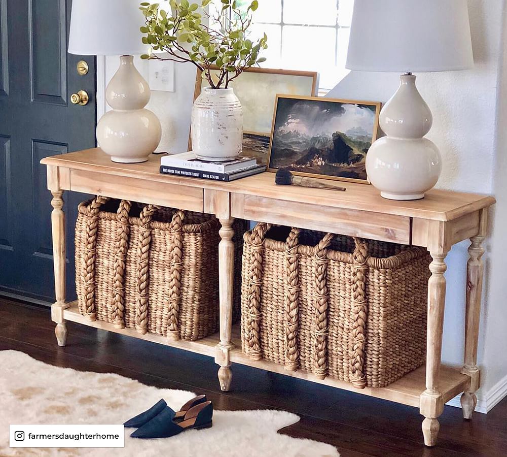 Beachcomber Rectangular Handled Storage Baskets | Pottery Barn