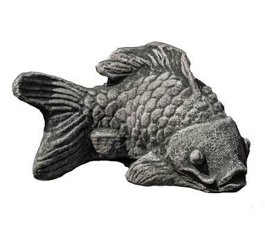 Cast Stone Concrete Koi Fish Garden Object | Pottery Barn