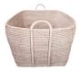 Tava Handwoven Rattan Basket With Hoop Handles | Pottery Barn