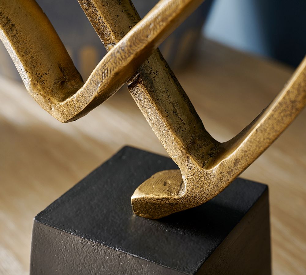 Handcrafted Brass Hearts Decorative Object | Pottery Barn