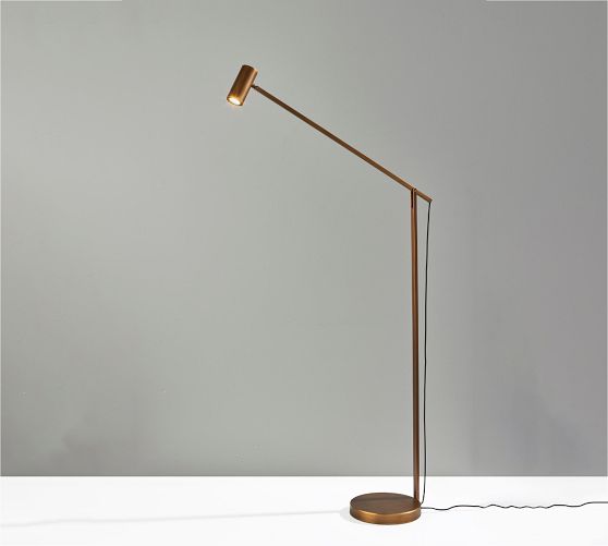 Knox Metal LED Task Floor Lamp | Pottery Barn