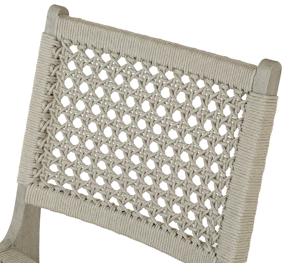 Brosh Teak & Rope Outdoor Dining Chair | Pottery Barn