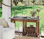 Abbott Concrete & Acacia Outdoor Console Table | Pottery Barn