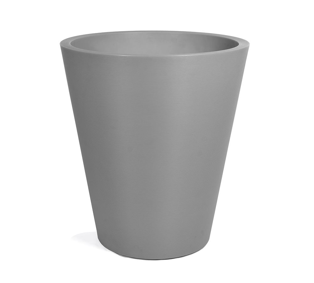 All Weather Eco Hevea Tapered Cylinder Grooved Outdoor Planters ...