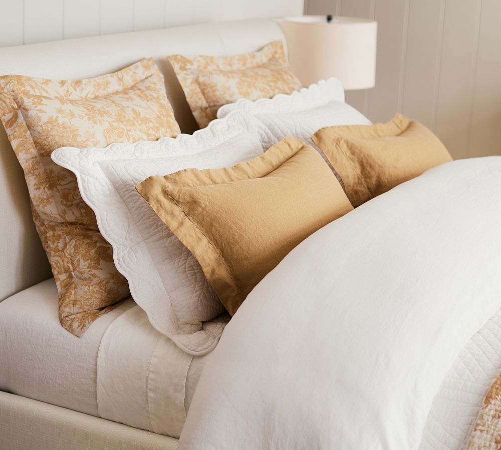 Heirloom Scallop Quilted Sham | Pottery Barn
