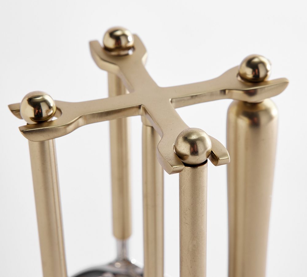 Zelda Etched 4-Piece Bar Tool Set | Pottery Barn