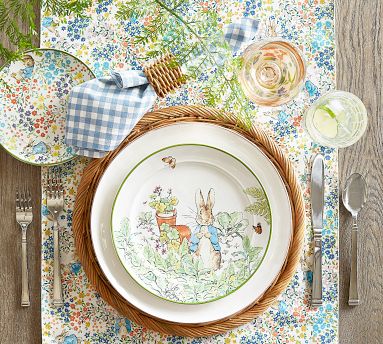 Peter Rabbit™ Stoneware 16-Piece Dinnerware Set | Pottery Barn