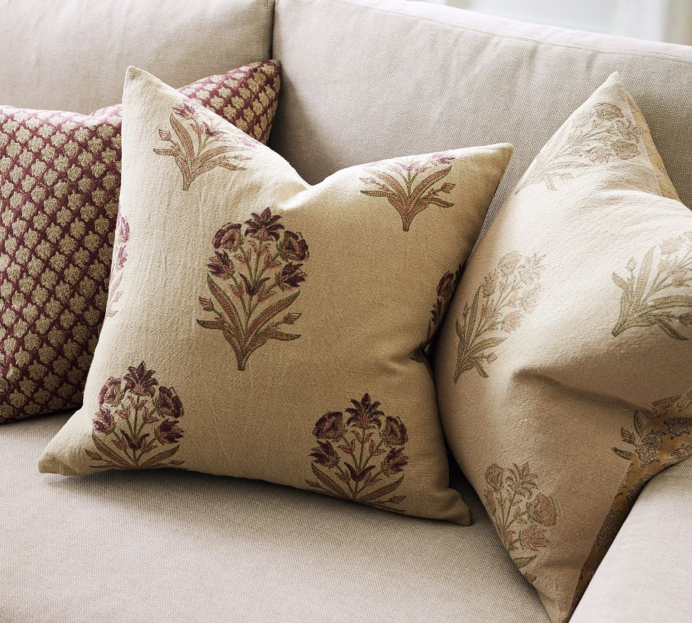 Elinor Floral Mughal Reversible Pillow | Pottery Barn