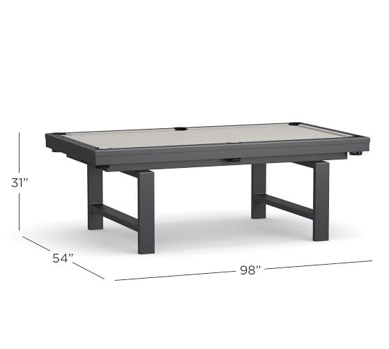 Indio Metal Outdoor Pool Table | Pottery Barn