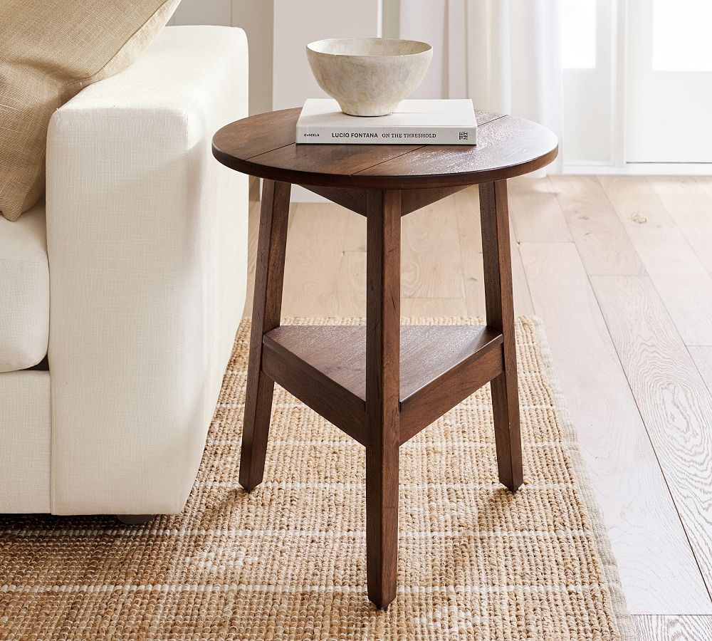 Lincoln Round Cricket Table | Pottery Barn