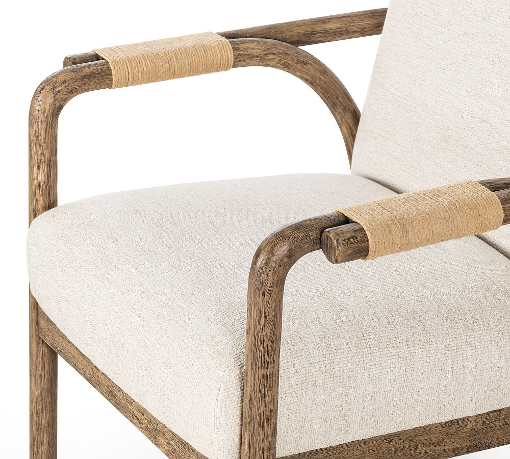 Sia Upholstered Dining Armchair | Pottery Barn