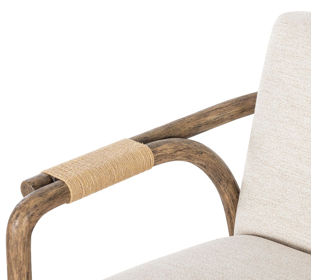Sia Upholstered Dining Armchair | Pottery Barn