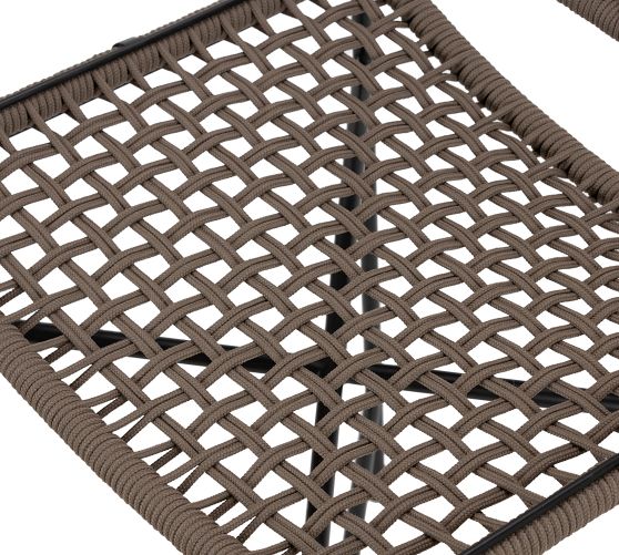 Perkins Metal & Rope Outdoor Stool | Pottery Barn