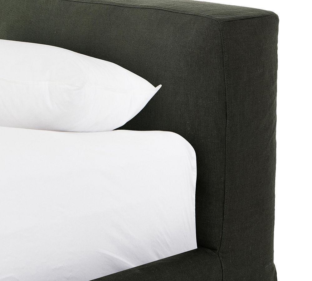 Andrea Slipcovered Platform Bed | Pottery Barn