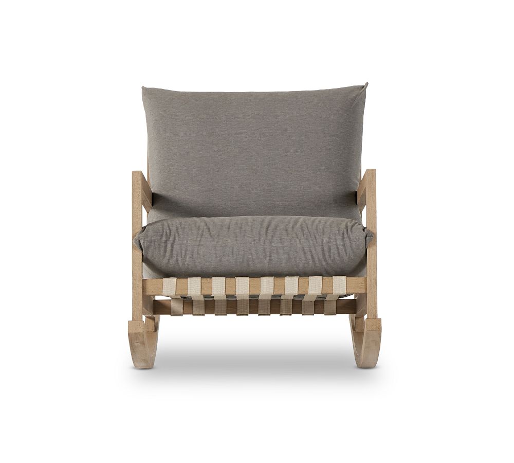 Branson Teak Outdoor Rocking Chair | Pottery Barn