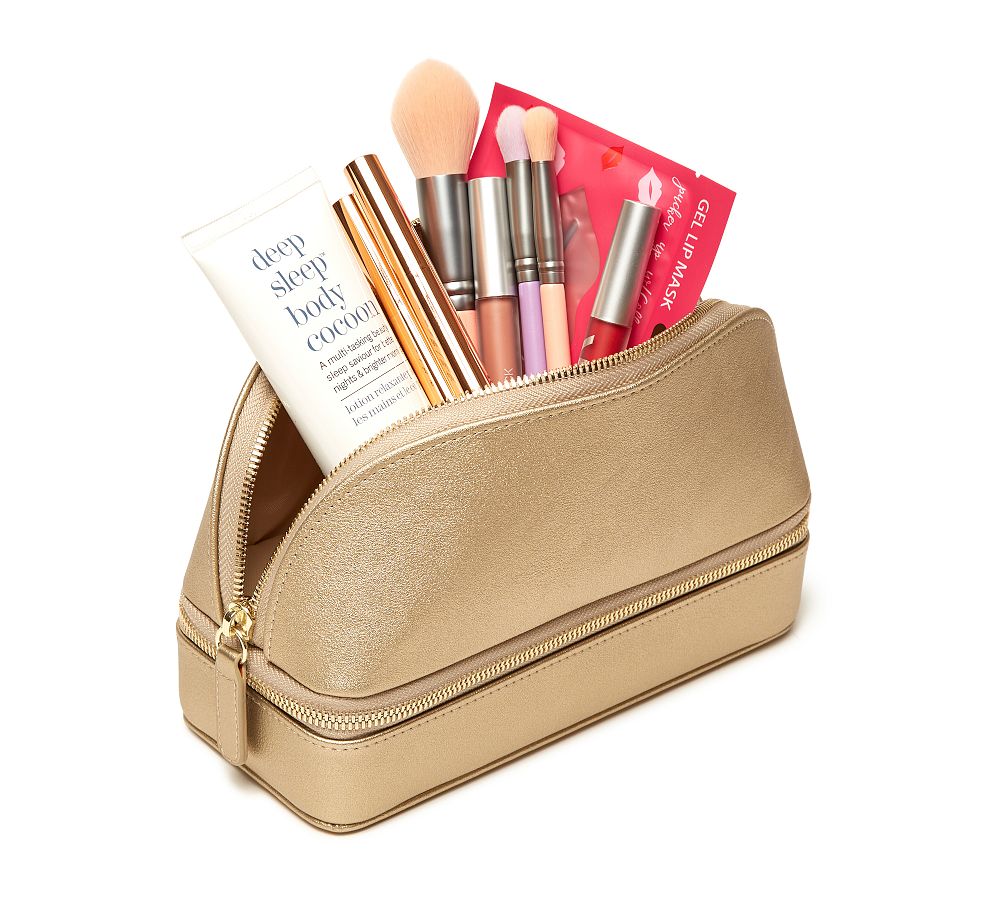 Tearny Vegan Leather Travel Cosmetic Case | Pottery Barn