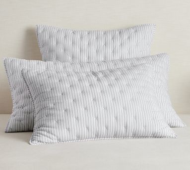 Carter Striped Quilted Sham | Pottery Barn