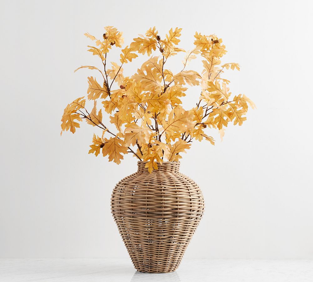 Faux Golden Oak Branch With Acorns | Pottery Barn
