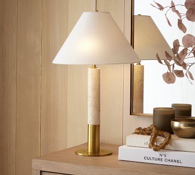 Sterling Travertine Table Lamp | Pottery Barn