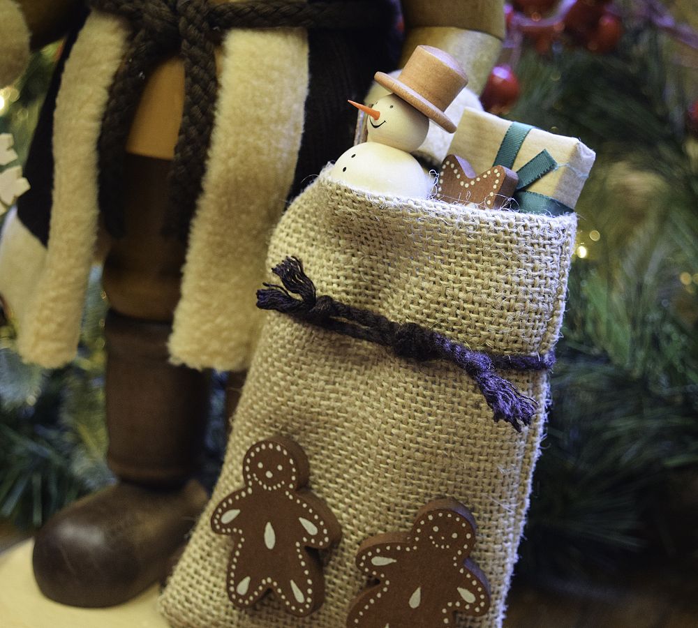 Natural Santa Claus Nutcracker | Pottery Barn
