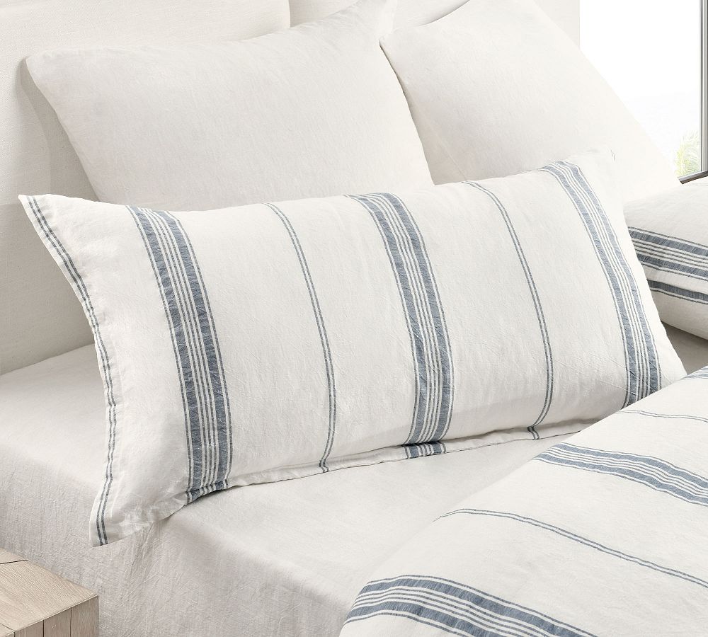 Caprina Linen Cashmere Striped Sham | Pottery Barn