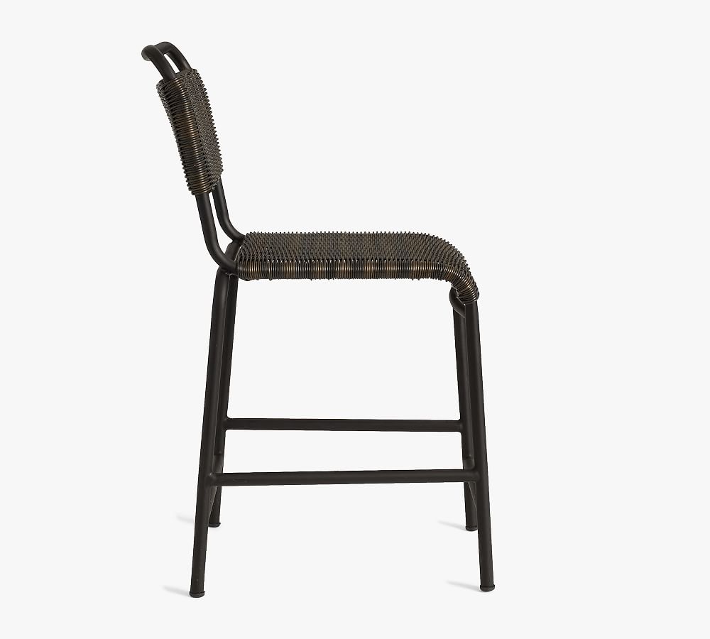 Tulum Wicker Counter Stool | Pottery Barn
