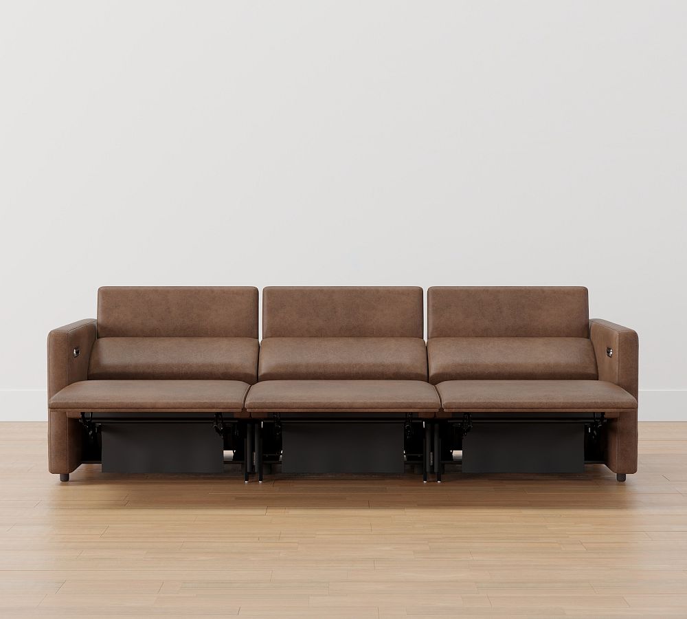 Tucker Leather Power Reclining Sofa | Pottery Barn