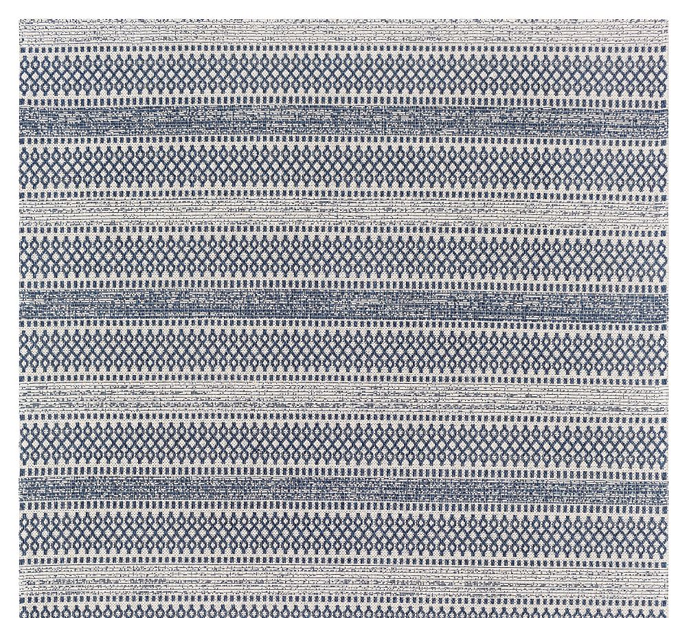Loida Machine Washable Striped Cotton Rug | Pottery Barn