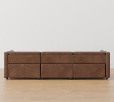 Tucker Leather Power Reclining Sofa | Pottery Barn