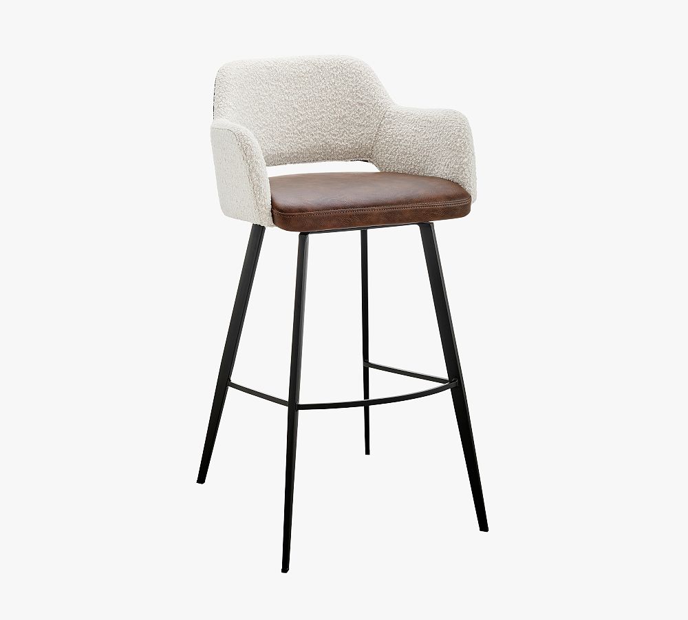 Costa Upholstered Stool | Pottery Barn