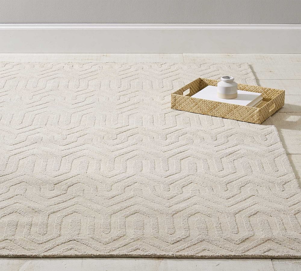 Nielsen Hand-Tufted Wool Rug | Pottery Barn