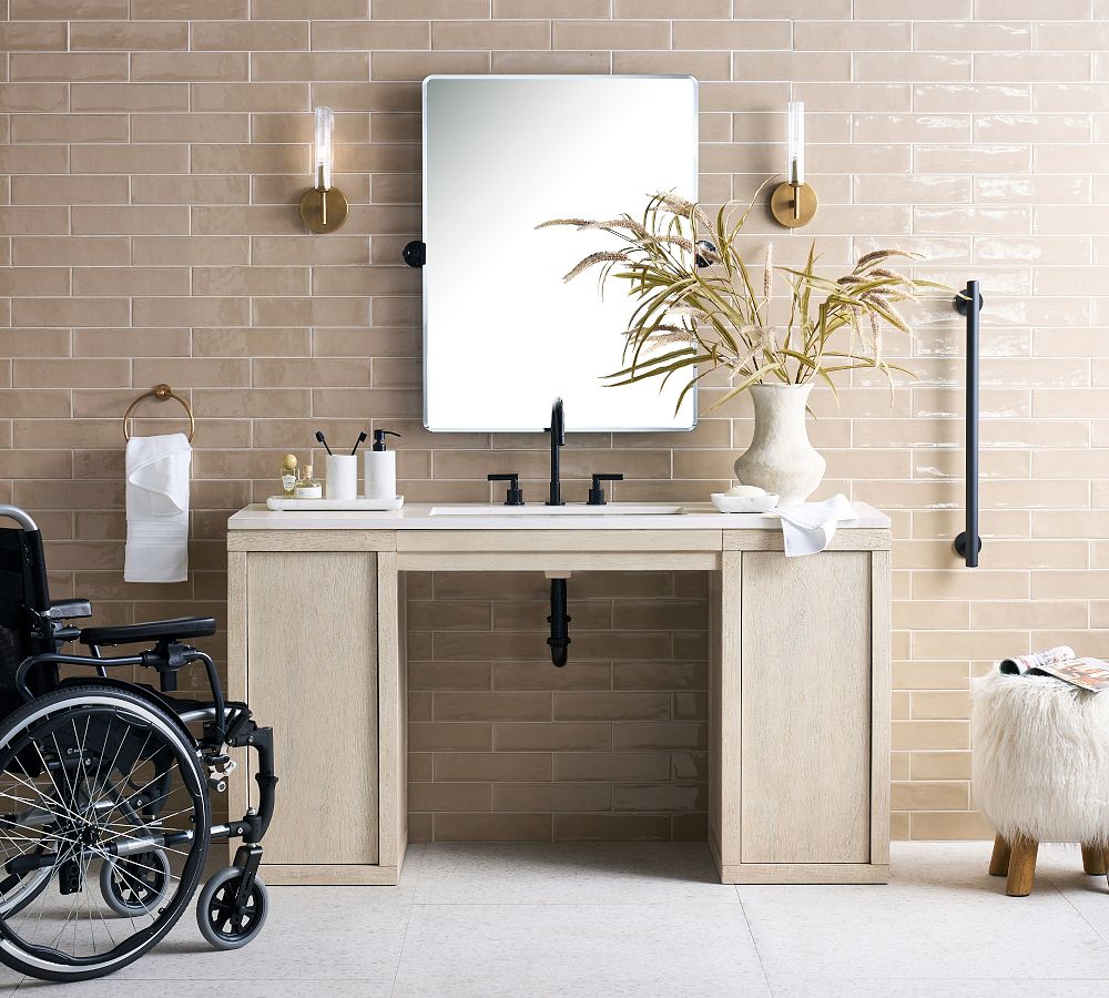 Cayman 61" Single Wide Sink Vanity | Pottery Barn