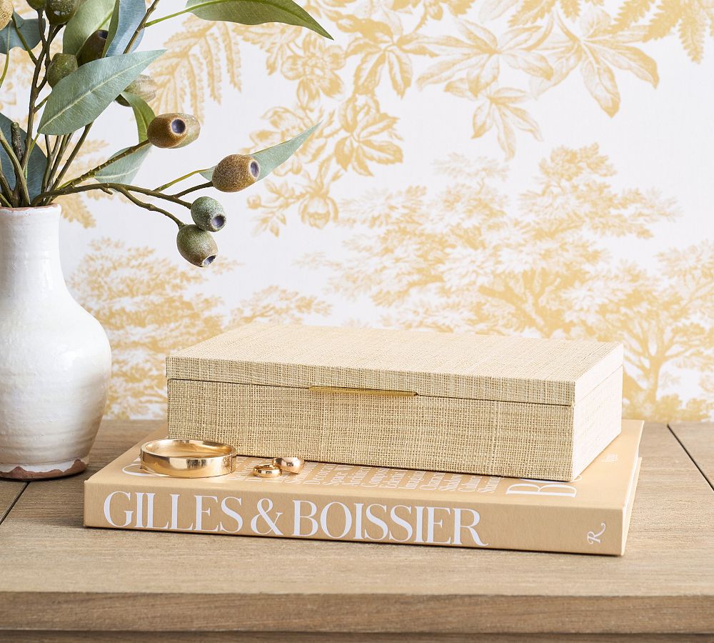 Raffia Jewelry Box | Pottery Barn