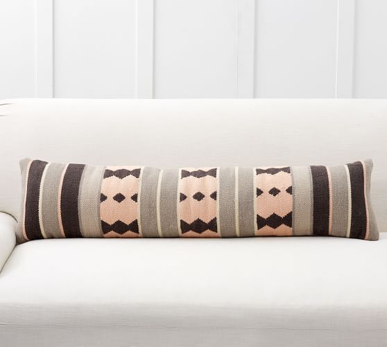 Nevis Kilim Wool Lumbar Pillow | Pottery Barn