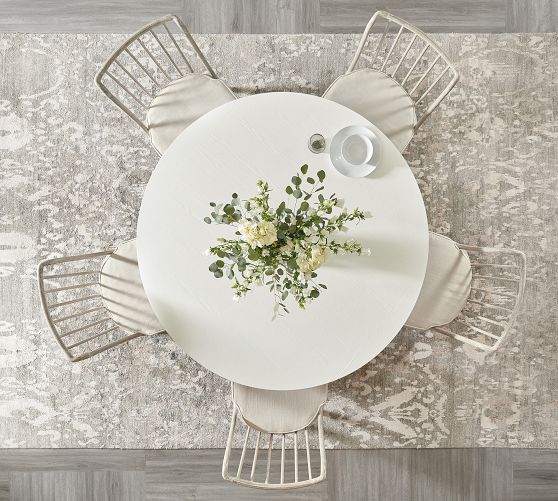 Delvy Round Pedestal Dining Table | Pottery Barn