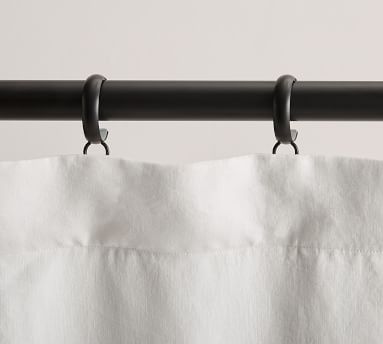 Quiet-Glide C-Loop Curtain Rings | Pottery Barn