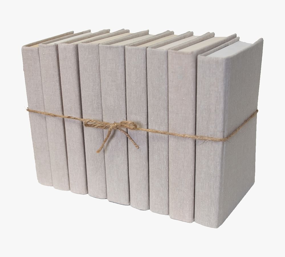Linen Wrapped ColorPak Books | Pottery Barn