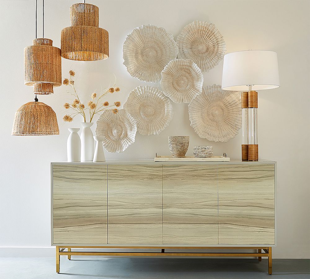 Handmade Ceramic Shell Wall Art - Set of 3 | Pottery Barn