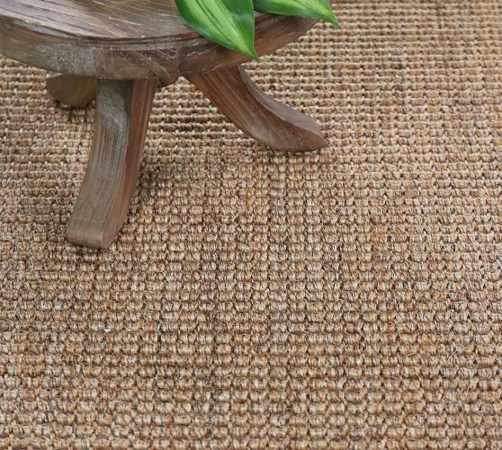 Custom Boucle Serged Sisal Rug | Pottery Barn
