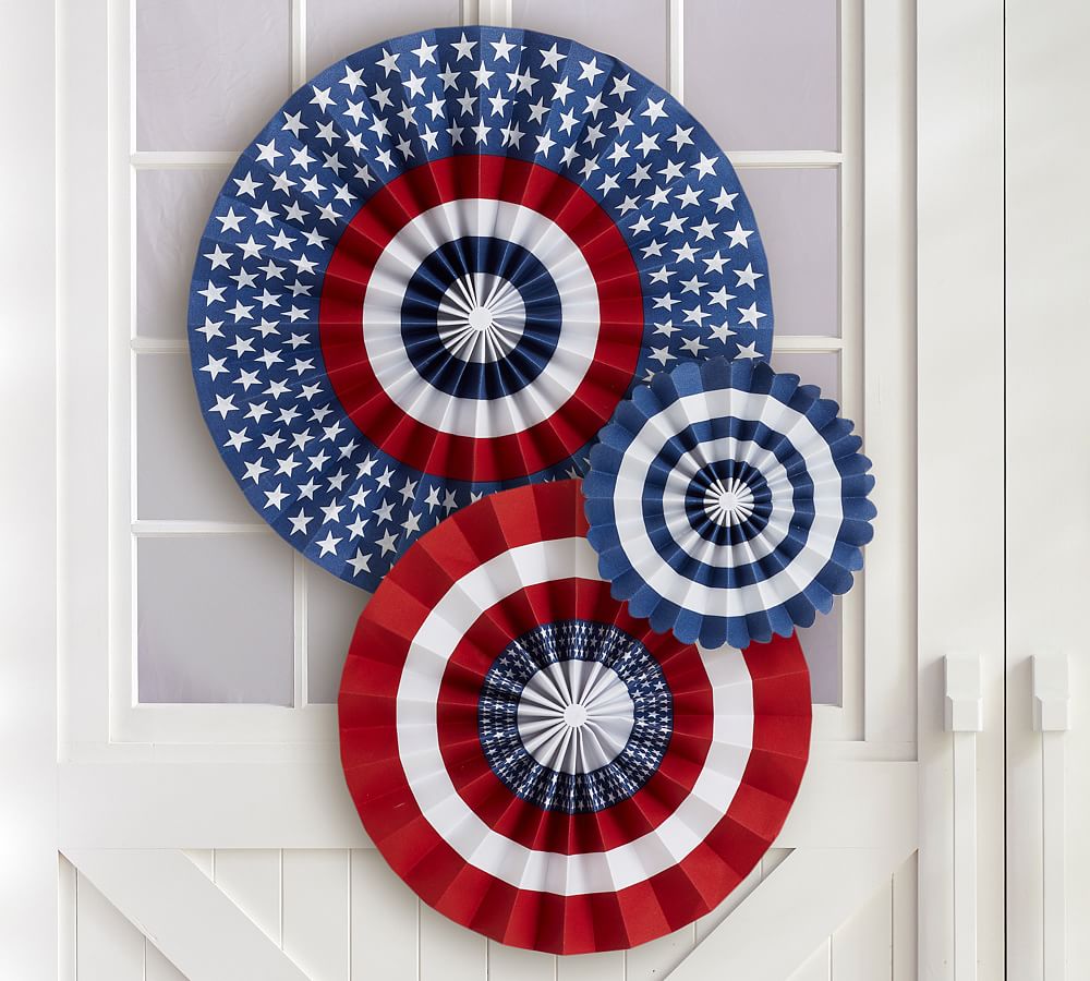 Americana Pinwheels, Set of 3 | Pottery Barn