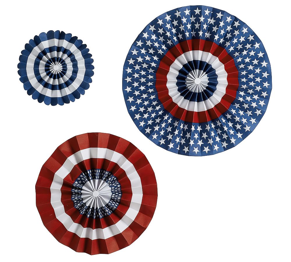 Americana Pinwheels, Set of 3 | Pottery Barn