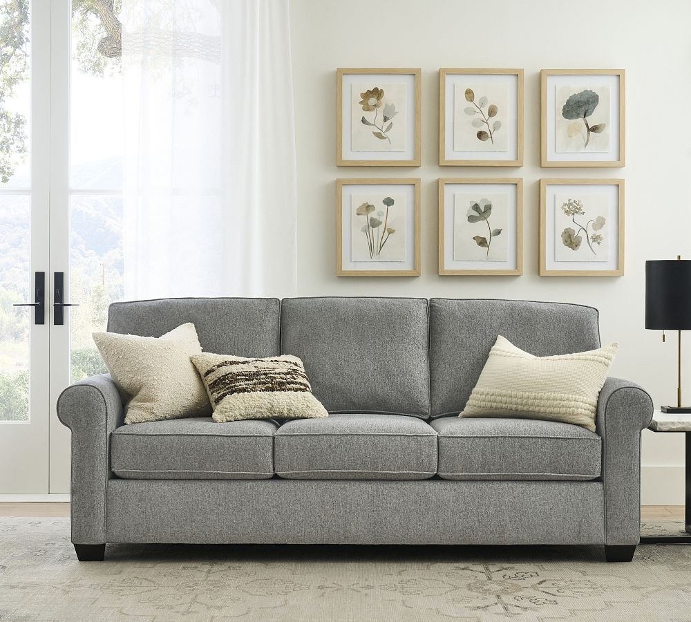 Buchanan Roll Arm Upholstered Sofa | Pottery Barn