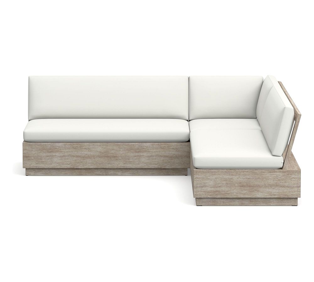 3-Piece Platform L-Shaped Sectional Cushion Set | Pottery Barn