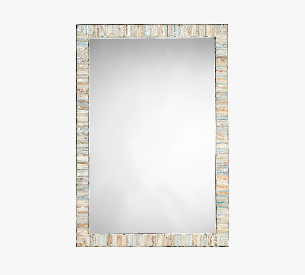 Isla Mother Of Pearl Rectangular Mirror | Pottery Barn