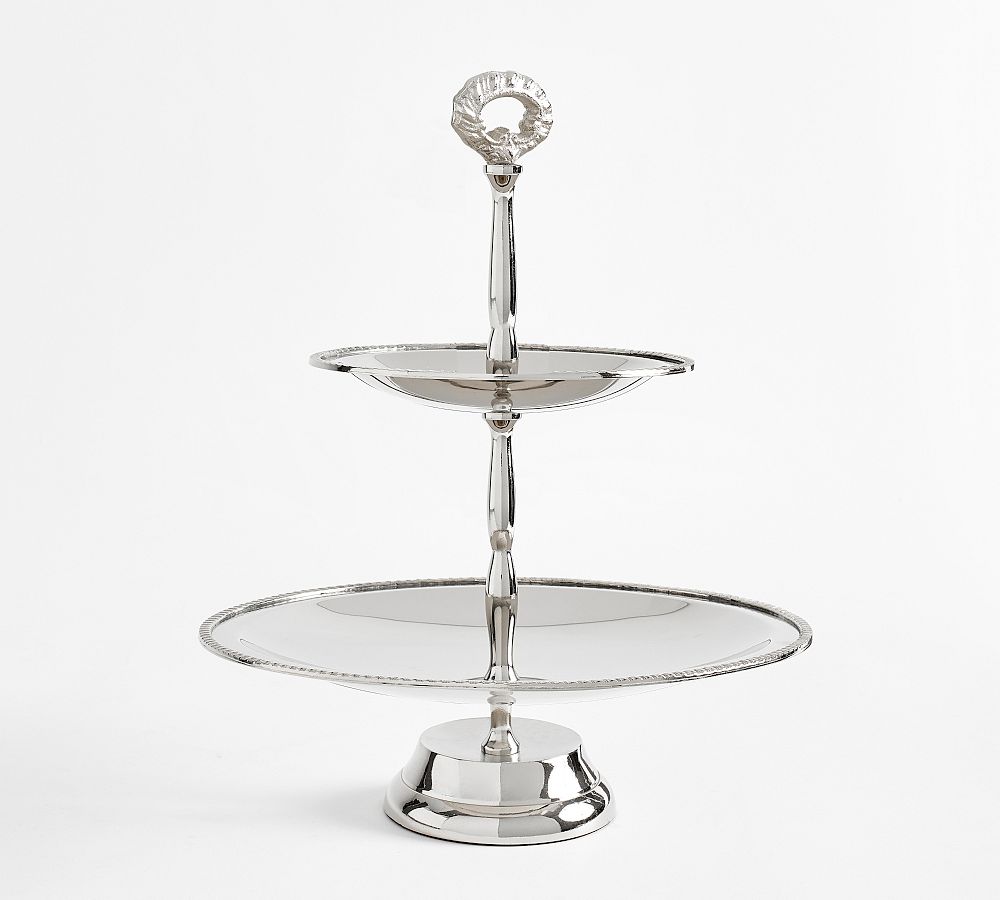 Heritage Silver Tiered Stand | Pottery Barn