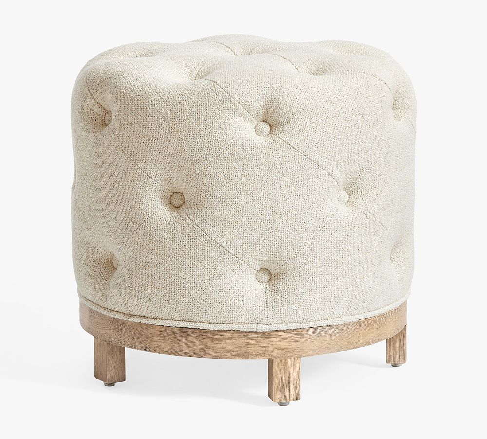 Jake Tufted Swivel Stool | Pottery Barn