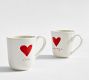 Painted Hearts Mugs - Set of 2 | Pottery Barn